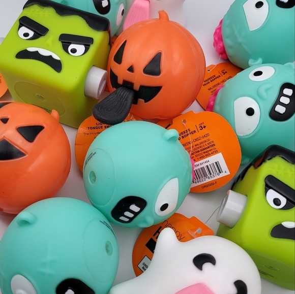 Holiday | New 4 Halloween Figures Bundle 2x Squeeze Head Boppers And 2x ...